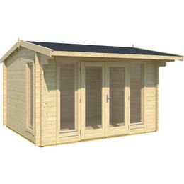 Lasita Maja Gartenhaus &raquo;JUBILEE&laquo; beige Massivholz Fu&szlig;boden im Gartenhaus, ohne Dacheindeckung