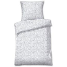 Dyckhoff Bettw&auml;sche &raquo;Tessa&laquo; 2 Stk. aus Weichfrottier grau Frottee, Obermaterial: 75% Baumwolle, 25% Polyester B/L: 135cm x 200cm, 1 Stk., 1 Stk., Frottee, B/L:
