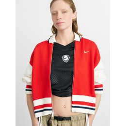 Nike Sportswear Strickjacke Damen Gr&ouml;&szlig;e M nachtblau / rot / wei&szlig;