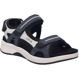 Josef Seibel Damen Sandale "Estelle 02, dunkelblau", Gr. 37, blau, Obermaterial: 100% Rindsleder Leather cow., Schuhe