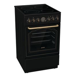 Gorenje Elektro-Standherd &raquo;GECS5B70CLB&laquo; Aqua Clean Retro Design. Zeitlose Eleganz f&uuml;r jede K&uuml;che schwarz Stufenlose Temperaturregelung f&uuml;r pr&auml;zises 