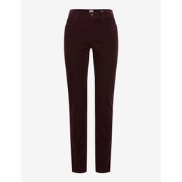 Brax Damen Cordhose Style MARY BLACKBERRY VIOLET, dunkles lila, Gr. 38K