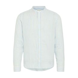 Casual Friday Herren Langarmhemd "Langarmhemd CFAnton", blau, Gr. 3X, Obermaterial: 80% Leinen LI. 20% Baumwolle CO., Hemden