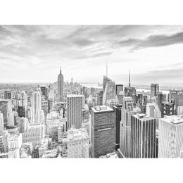 papermoon Fototapete &raquo;New York Schwarz & Wei&szlig;&laquo; schwarz Vlies B/L: 1,5m x 1,11m, Bahnen: 7 Stk.