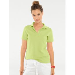 Heine Damen Polo Shirt, Gr&uuml;n, Gr. 36, T-Shirts, Material: Baumwolle
