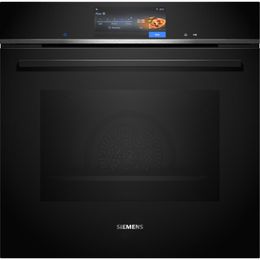 Siemens Backofen iQ700 &raquo;HB778G9B1&laquo; mit Teleskopauszug nachr&uuml;stbar Exzellente Ergebnisse: mit Gerichterkennung+Br&auml;unungssensor mit Kamera schwarz 
