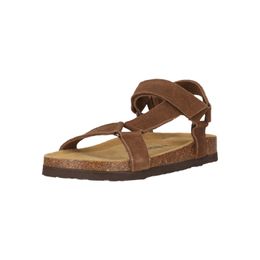 NOU Damen Sandale "Cyprian", Gr. 41, braun, Rindsleder, Schuhe, atmungsaktiv