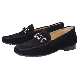 Sioux Damen Slipper "Cambria-HW", Gr. 41, blau, Obermaterial: 100% Ziegenveloursleder GOVL. 100% Gummi rubber., Schuhe
