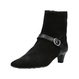 Hispanitas Damen Stiefelette "Hispanitas Stiefelette Veloursleder", Gr. 38, schwarz, Veloursleder, Schuhe