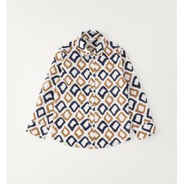 IDO Jungen Businessshirt "BABY BOY LONG SLEEVE SHIRT", bunt, Gr. 104, 100% Baumwolle, Shirts