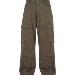 Karl Kani Herren Cargohose "Karl Kani KK Og Multipocket Twill Cargopants", braun, Gr. XL, unifarben, 100% Baumwolle, Hosen