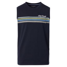 Casamoda Herren Tanktop "Casamoda Tanktop Print", blau, Gr. M, 100% Baumwolle, Tops