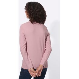 Casual Looks Damen Langarmshirt "Shirt"hortensie, Gr. 40, unifarben, 95% Baumwolle, 5% Elasthan, Shirts