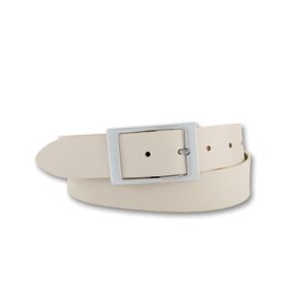 Bernd G&ouml;tz BERND G&Ouml;TZ Damen Lederg&uuml;rtel "Lederg&uuml;rtel mit eleganter Rechteckschlie&szlig;e", beige, Gr. 95, Rindsleder, G&uuml;rtel