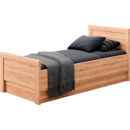 Priess Einzelbett &raquo;Arnsberg&laquo; Komfortliegeh&ouml;he braun Liegefl&auml;che L&auml;nge B: 200cm x 100cm, H&ouml;he Bettseite: 49cm, ohne Matratze