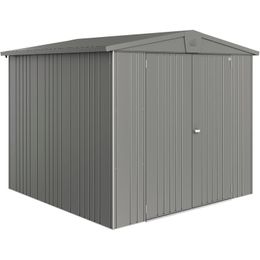 BioHort Ger&auml;tehaus &raquo;Europa Gr. 4, verschiedene Farben&laquo; Qualit&auml;ts-Ger&auml;teschuppen aus Metall gr&uuml;n Stahl Einheitsgr&ouml;&szlig;e