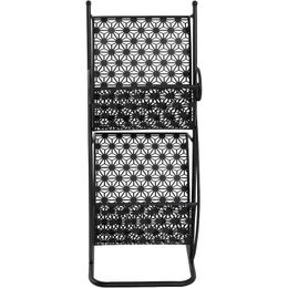 HAKU Zeitungsst&auml;nder &raquo;Zeitschriftenhalter, Zeitschriftenst&auml;nder&laquo; rechteckig - aus Metall Schwarz - B/T/H 31/27/80 cm schwarz Metall Einheitsgr&ouml;&szlig;e