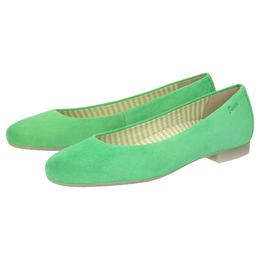 Sioux Damen Ballerina "Villanelle-701", Gr. 37, gr&uuml;n, Obermaterial: 100% Ziegenveloursleder GOVL. 100% Gummi rubber., Schuhe
