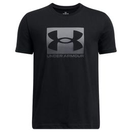 Under Armour Jungen T-Shirt &raquo;UA B BOXED SPORTS UPDATE SS&laquo; Kurzarm, mit Rundhalsausschnitt, aus leichtem, weichem Material schwarz S