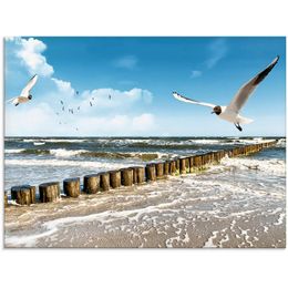 Artland Glasbild &raquo;Ostsee&laquo; Gew&auml;sser 1 Stk. tlg. in verschiedenen Gr&ouml;&szlig;en blau B/H/T: 60cm x 45cm, Glasbild Gew&auml;sser, 1 Stk.
