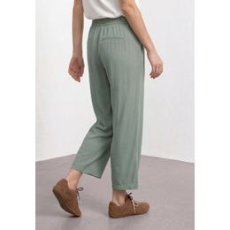 Street One Damen Stoffhose "Style Emee"schwarz mint gr&uuml;n (l&auml;nge 26), Gr. 34, unifarben, Web, Obermaterial: 100% Viskose, Hosen, 3/4-Sommerhose mit