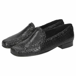 Sioux Damen Slipper "Cordera", Gr. 37,5, schwarz, Obermaterial: 100% Ziegenleder goatskin. 100% Gummi rubber., Schuhe