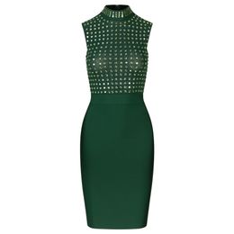 Kraimod Dress female size 38 Dark green / Silver