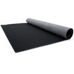 PRIMAflor-Ideen in Textil L&auml;ufer &raquo;PODIUM, Made in Belgium&laquo; rechteckig 2,6 mm H&ouml;he Breite 200 cm, Nadelfilz, Uni-Farben, ideal f&uuml;r Veranstaltungen 
