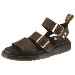 Dr. Martens Damen Riemchensandale "Gryphon", Gr. 39braun, olivgr&uuml;n, Leder, Schuhe, R&ouml;mersandale, Sommerschuh im derben Dr. Martens Look - schmale Form