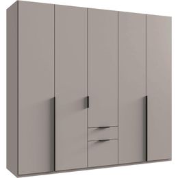 wimex Dreht&uuml;renschrank &raquo;Mugano&laquo; mit langen oder kurzen Griffen aus Metall, in vielen Breiten, 208 oder 236 cm hoch, Made in Germany Holzwerkstoff Saharagrau