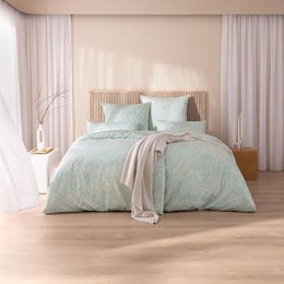 Estella Bettw&auml;sche &raquo;Judith&laquo; 3 tlg. Feinster Mako-Satin aus 100% Baumwolle blau Mako-Satin, Obermaterial: 100% Baumwolle B/L: 135cm x 200cm, 1 Stk., 2 Stk., 