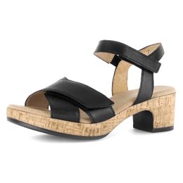 Gabor Damen Sandalette &raquo;KRETA&laquo; , Blockabsatz, Sommerschuh, Sandale in Bequemweite G (= weit) schwarz 40
