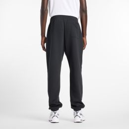 New Balance Herren Jogginghose, schwarz, Gr. S, Obermaterial: 60% Baumwolle, 40% Polyester, Hosen, mit Kordelverschluss, aus