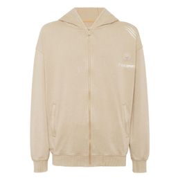 Plein Sport Herren Kapuzensweatjacke "Kapuzen-Sweatjacke", beige, Gr. 4XL, Obermaterial: 100% Baumwolle, Sweatjacken