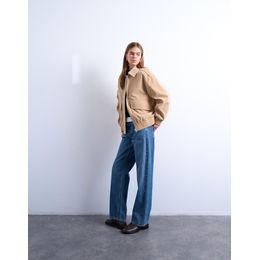 Topshop Jacke 'EVELYN' Damen Gr&ouml;&szlig;e M taupe Sommerjacke