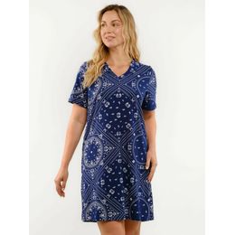 Damen Jerseykleid "Libert&eacute; Essentiel Dress ALMA", blau, Gr. M, LIBERT&Eacute; ESSENTIEL, Obermaterial: 90% Polyester, 10% Elasthan, Kleider