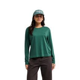 Quiksilver Damen Langarmshirt "Essential", gr&uuml;n, Gr. S, Obermaterial: 100% Baumwolle., Shirts