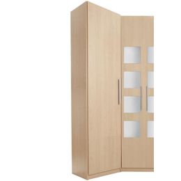 Priess Kleiderschrank &raquo;Saragossa&laquo; mit 5 Einlegeb&ouml;den braun B/H/T: 48cm x 193cm x 36cm, T&uuml;ren: 1 Stk. T&uuml;ranschlag links