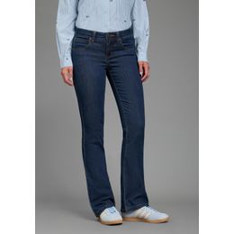 Arizona Damen Bootcut-Jeans "Shaping", blau, Basic, Gr. 22, Denim/Jeans, Obermaterial: 79% Baumwolle, 19% Polyester, 2% Elasthan, Jeans, bootcut,