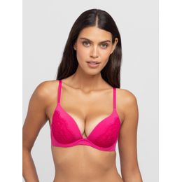 Dorina Damen Push-up-BH "Willa", Gr. 75, pink, Microtouch, Obermaterial: 65% Polyamid, 25% Polyester, 10% Elasthan, BHs, leicht gepolsterte Cups, mit
