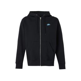 Nike Sportswear Sweatjacke 'CLUB' Herren Gr&ouml;&szlig;e M blau / schwarz