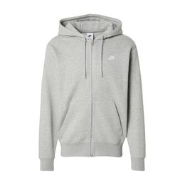 Nike Sportswear Sweatjacke 'CLUB' Herren Gr&ouml;&szlig;e XS hellgrau