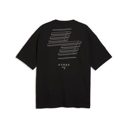Puma Herren Trainingsshirt "M X HYROX LIFESTYLE TEE"Puma schwarz, Gr. M, Jersey, Obermaterial: 100% Baumwolle, Shirts, regular fit, Kurzarm,