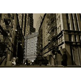 papermoon Fototapete &raquo;New York Schwarz & Wei&szlig;&laquo; schwarz Vlies B/L: 2,5m x 1,86m, Bahnen: 5 Stk.