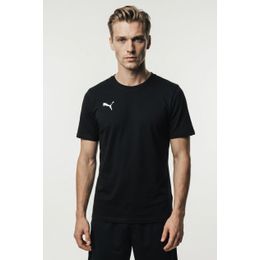 Puma Herren Trainingsshirt "TEAMGOAL CASUALS TEE", schwarz-wei&szlig;, Gr. XXXL, unifarben, Jersey, Obermaterial: 100% Baumwolle, Shirts, gerader