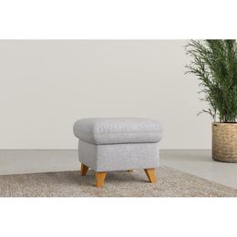 Home Affaire Polsterhocker &raquo;Trelleborg&laquo; passend zur Serie "Trelleborg", incl. Stauraum silber 100% Polyester B/H/T: 58cm x 48cm x 58cm, Struktur