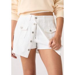 Levi's LEVI'S Damen Skort "BUTTON FRONT SKORT", wei&szlig;, Gr. 28, unifarben, Web, Obermaterial: 100% Baumwolle, R&ouml;cke, mit praktischen Taschen