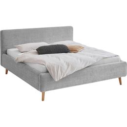 Meise M&ouml;bel meise.m&ouml;bel Polsterbett &raquo;Mattis&laquo; Topseller, wahlweise mit Bettkasten grau Bezug Bett: Boucle (100% Polyester) Liegefl&auml;che L&auml;nge B: 200cm x 160cm, 