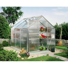Vitavia Gew&auml;chshaus &raquo;Calypso 4400&laquo; silber B/H/T: 192cm x 228cm
