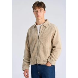 LINDBERGH Herren Sommerjacke "Freizeitjacke Regular Fit", beige, Gr. M, unifarben, Obermaterial: 98% Baumwolle, 2% Elasthan, Jacken